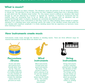 The physics behind musical instruments – A tang of science