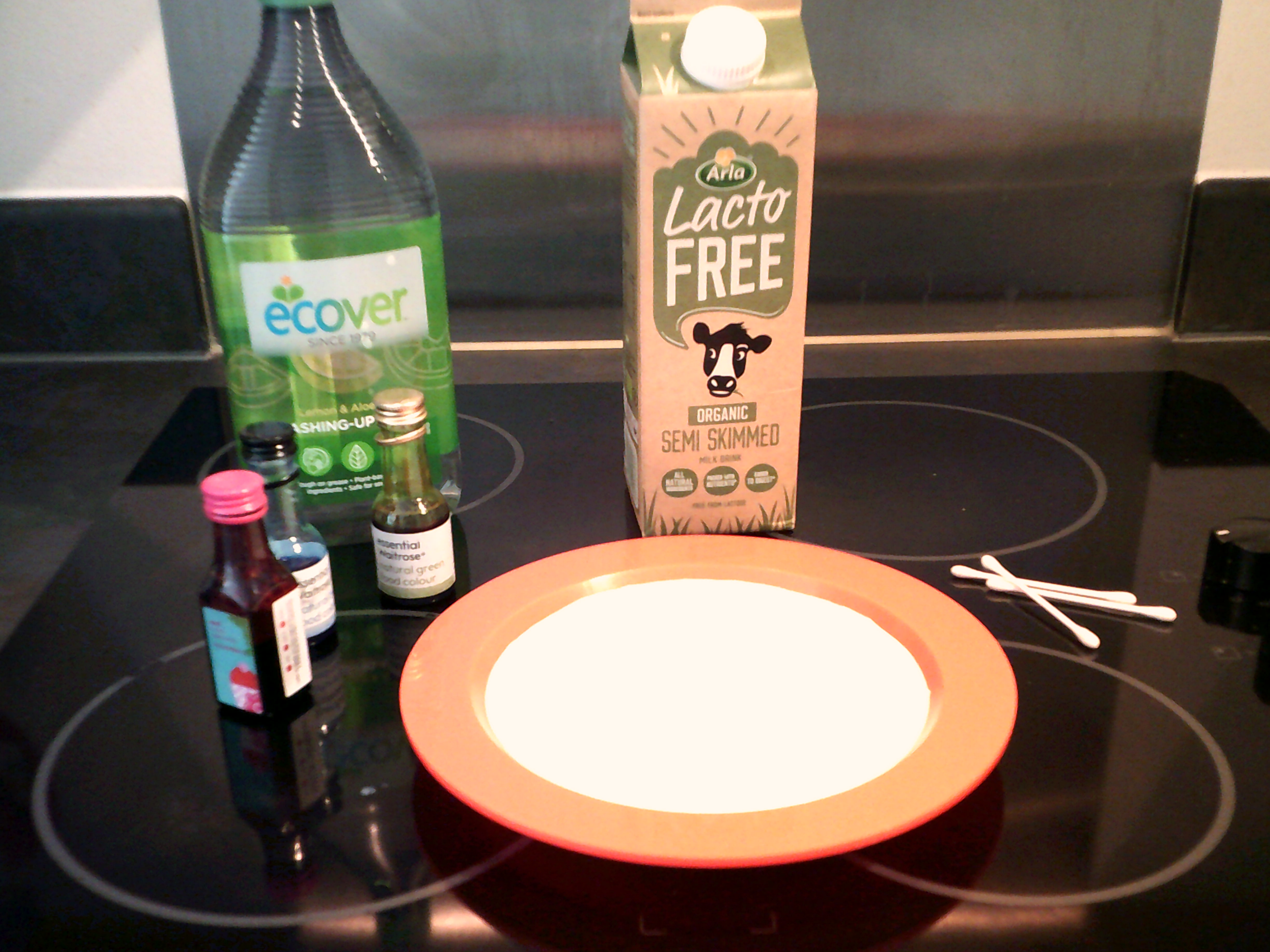 Colourful Milk Experiment – A tang of science